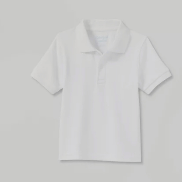 Cat & Jack | Shirts & Tops | Cat Jack White Interlock Uniform Polo ...
